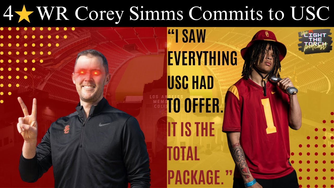 USC Lands 4-Star WR Corey Simms! Exclusive Commitment Details ...