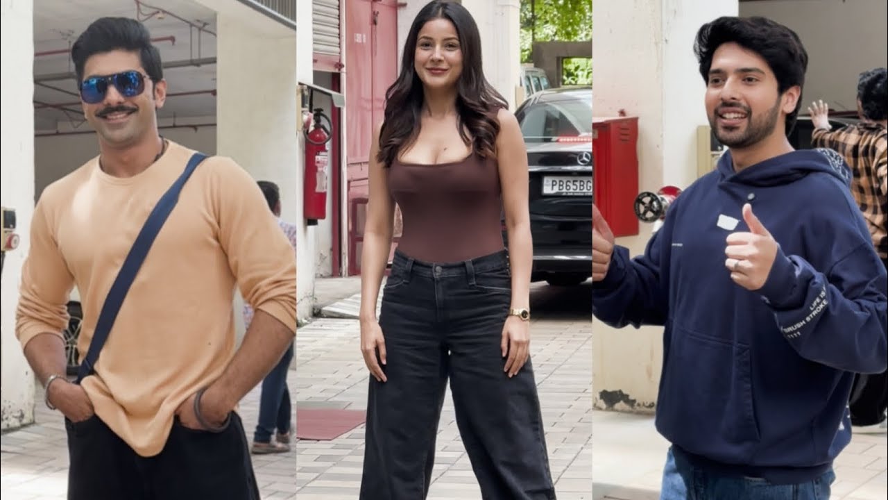 Taha Shah, Singer Arman Malik, Shehnaaz Gill snapped at T-Series - YouTube