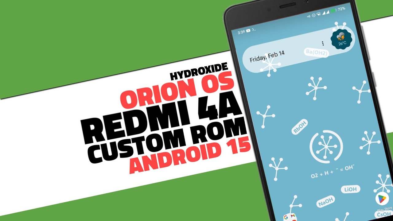 Update! Custom Rom Redmi 4A Orion OS Android 15 | Orion OS Hyroxide ...