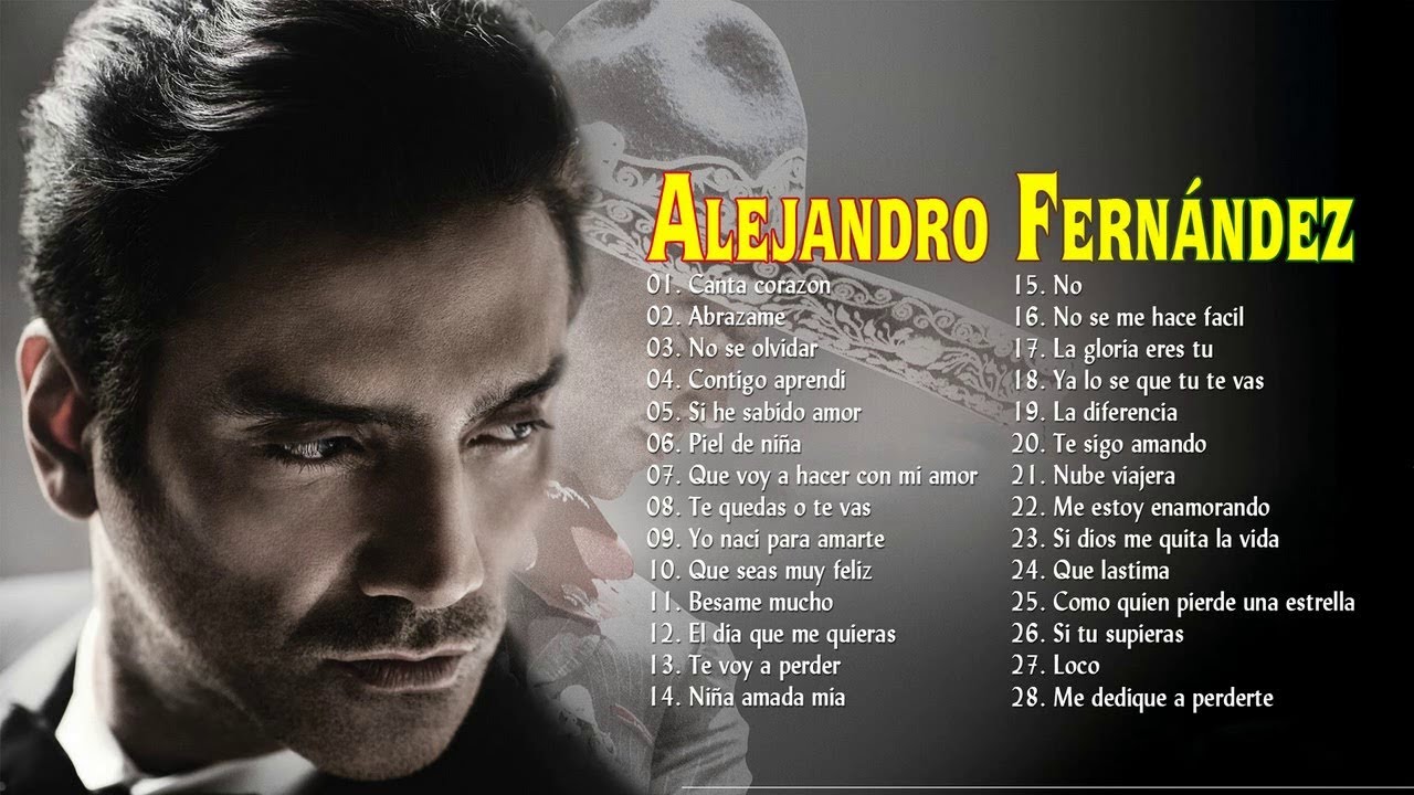 Alejandro FernÁndez Éxitos Éxitos Éxitos MÚsica Romanticos Sus