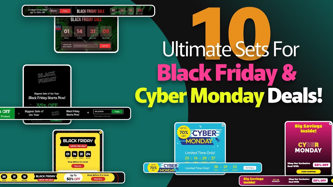 Watch 10 Black Friday Popup & Bar Sets in Action! - YouTube