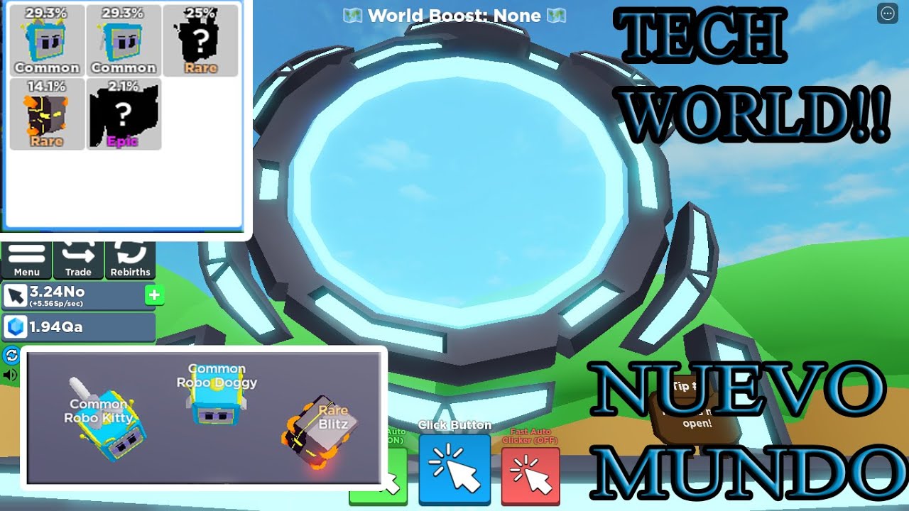 TECH WORLD EN CLICKER SIMULATOR!!! Clicker Simulator - YouTube