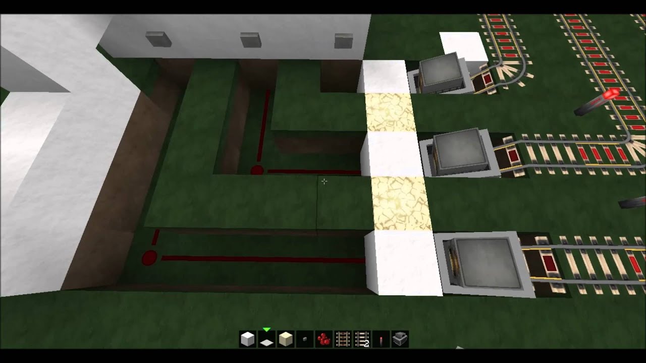 SplashBuild : how to build Minecraft Bank/secured storage room HD - YouTube