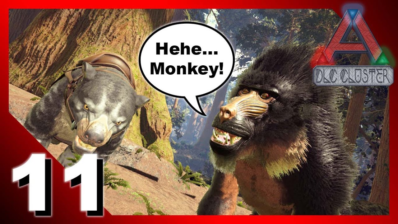 Taming my FIRST Dinopithecus EVER - Ark DLC Cluster (EP 11) - YouTube