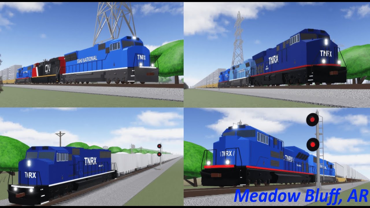 Fast Taki National Trains thru Meadow Bluff, AR - YouTube