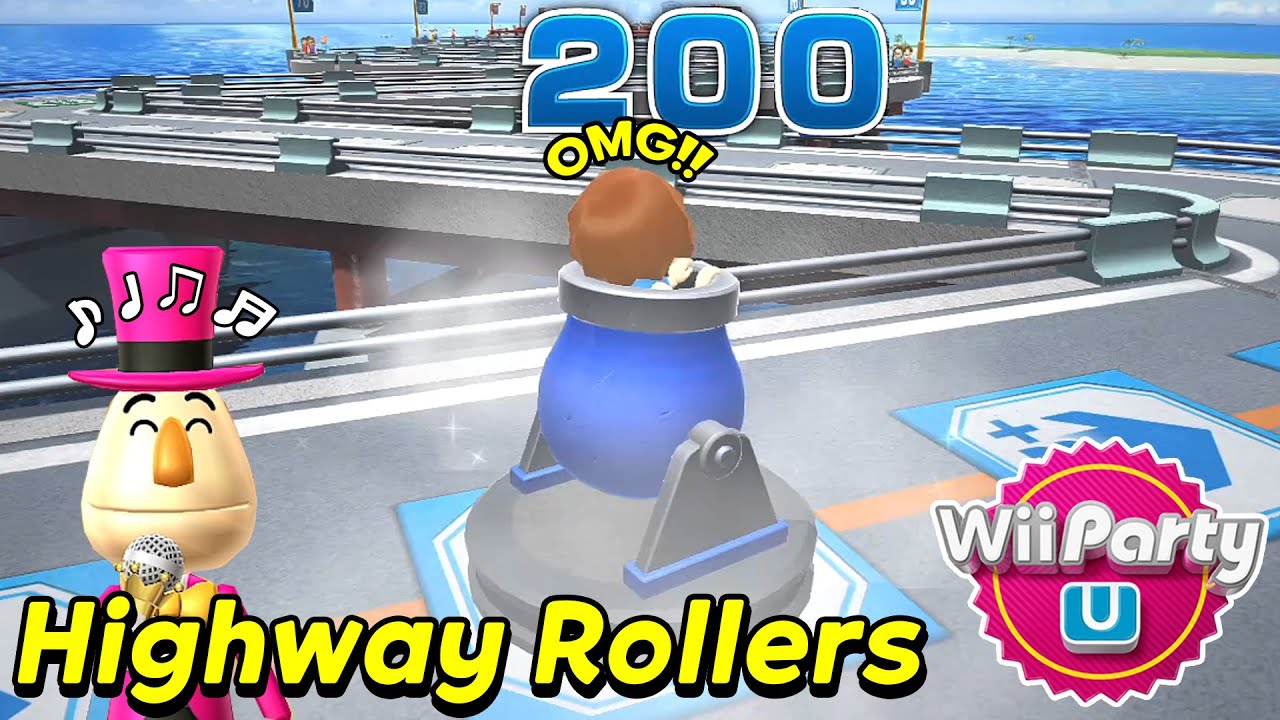 Wii Party U Highway Rollers Gameplay | Giulia vs Hyun-woo vs Paula vs ...