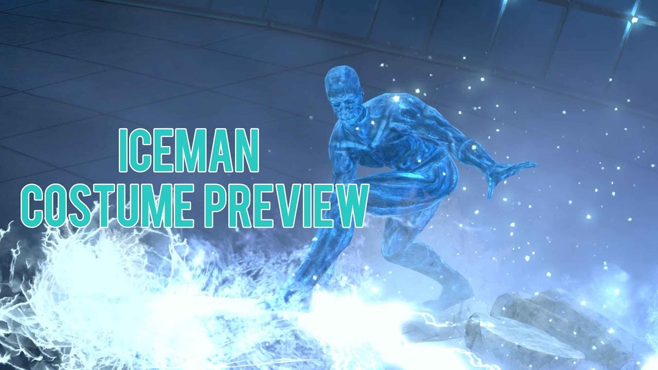 Iceman Costume Preview - Marvel Heroes Omega (PC/PS4/XBOX) - YouTube