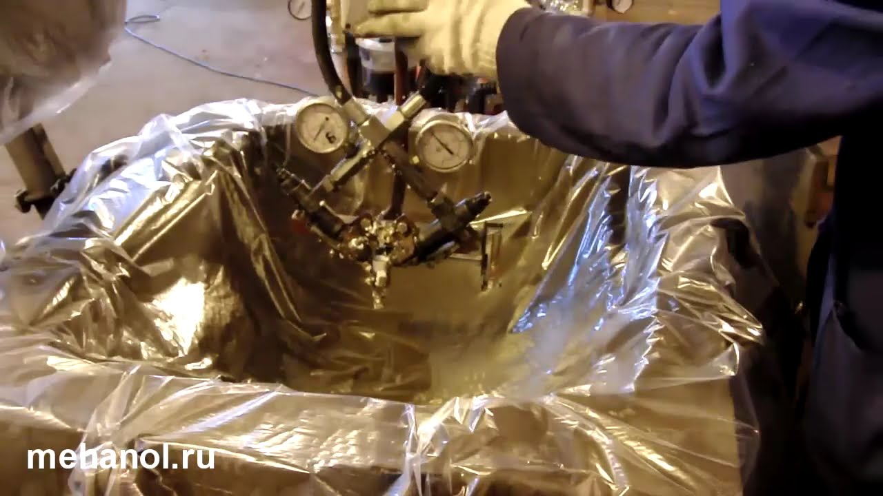 Home made Machine for mixing components and pouring foam polyurethane ...