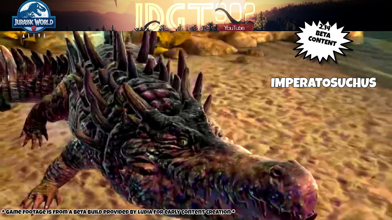 Apex IMPERATOSUCHUS First Look- Jurassic World Alive beta - YouTube