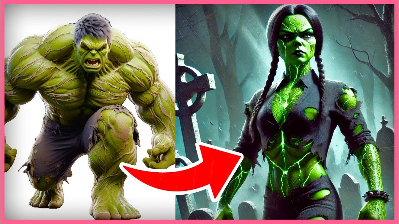 Avengers but Wednesday Addams 🖤 | Iron Man, Spider-Man, Marvel, DC ...