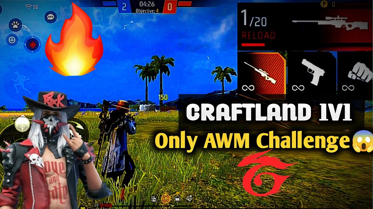 Craftland 1v1 Gameplay🔥 Only AWM Challenge😱💥 - YouTube