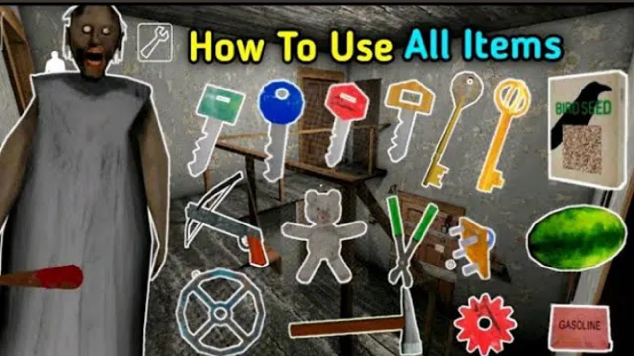 How To Use All Item In Granny Game | How To Play Granny Game 2024@the ...