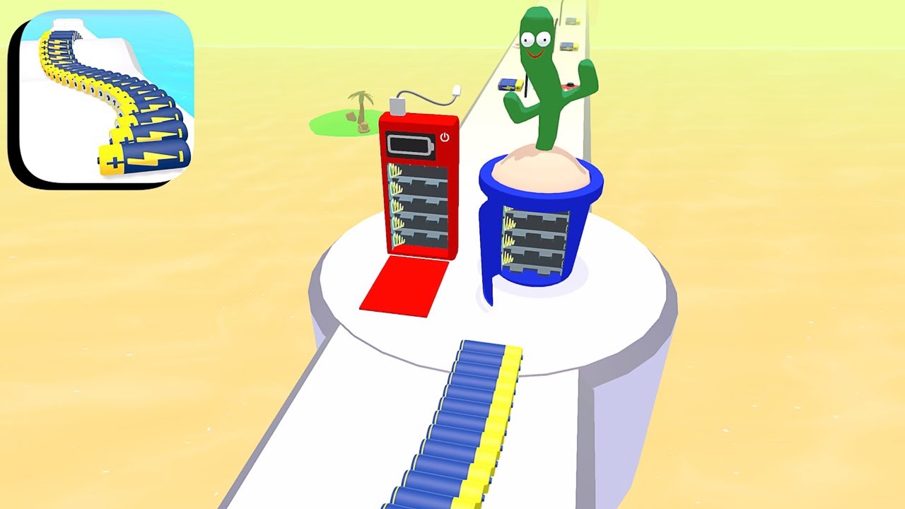 BATTERY RUN 3D ALL LEVELS GAMEPLAY ANDROID,IOS (LEVELS 23-24) - YouTube