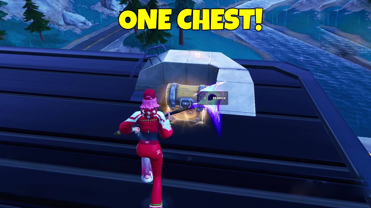The Fortnite ONE CHEST Challenge! - YouTube