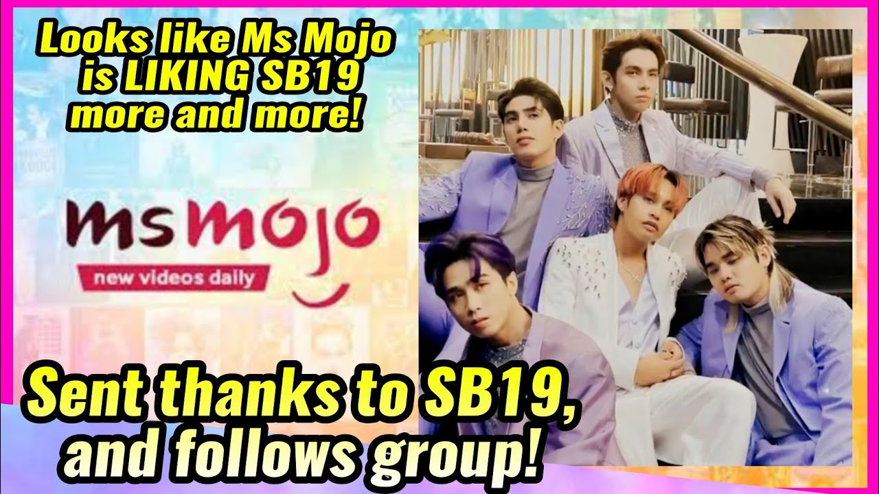 For the 2nd time around, Ms MOJO, muling ni-recognize ang SB19 pati mga A'Tin! - YouTube