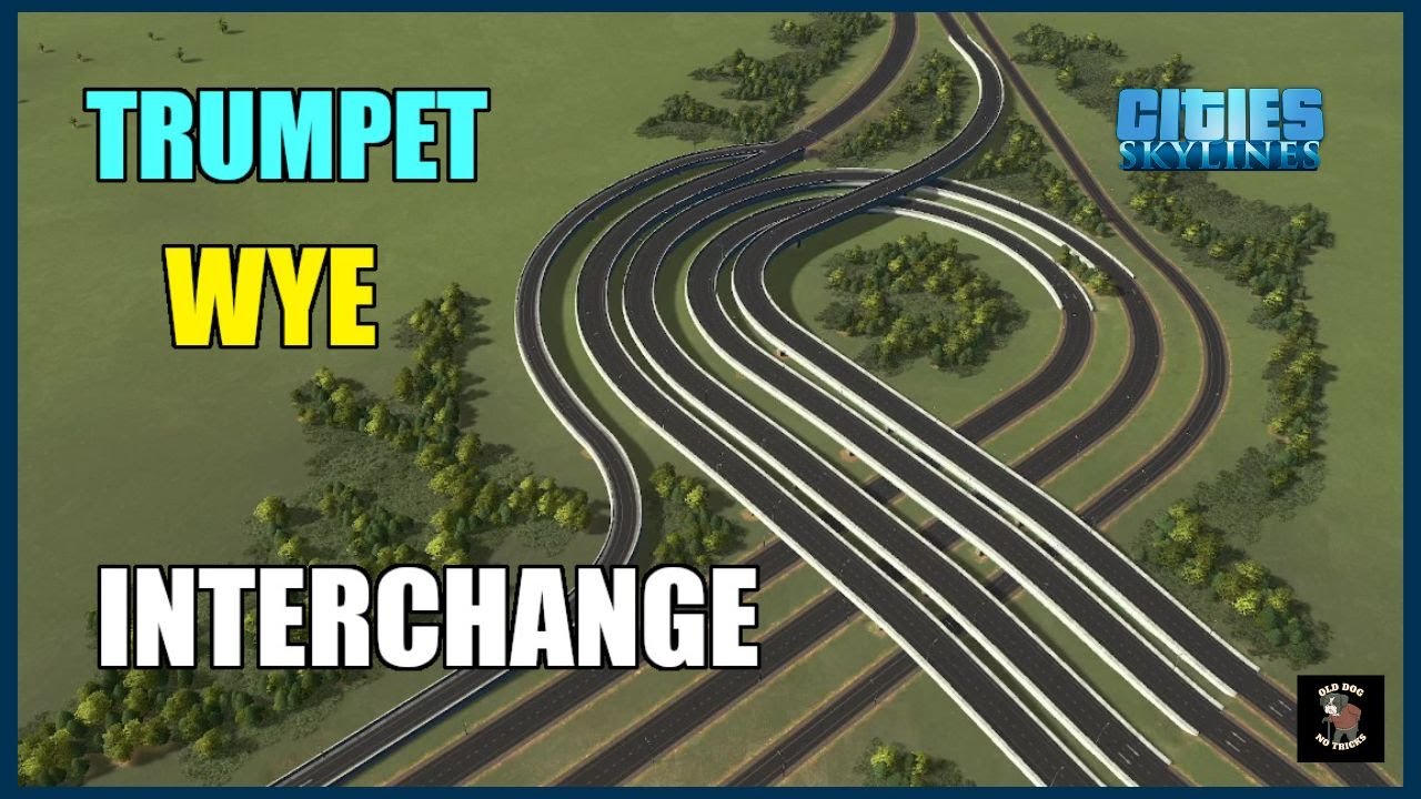 Combining the Trumpet and Wye interchanges | Cities Skylines - YouTube