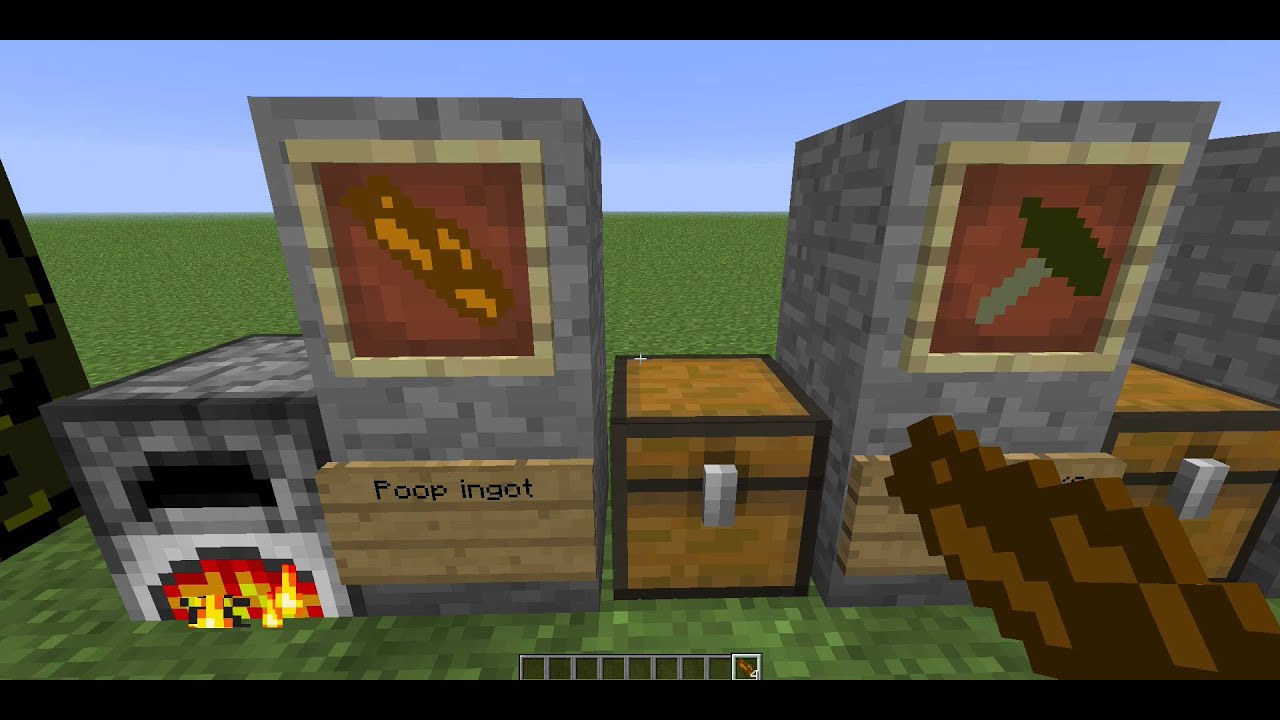 Minecraft Pooped- Mod showcase [My first mod] - YouTube