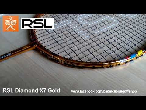 ОБЗОР Ракетка для бадминтона RSL Diamond X7 Gold - YouTube