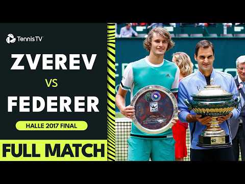 Roger Federer gegen Alexander Zverev – Finale Halle 2017 – Das komplette Spiel 🤩