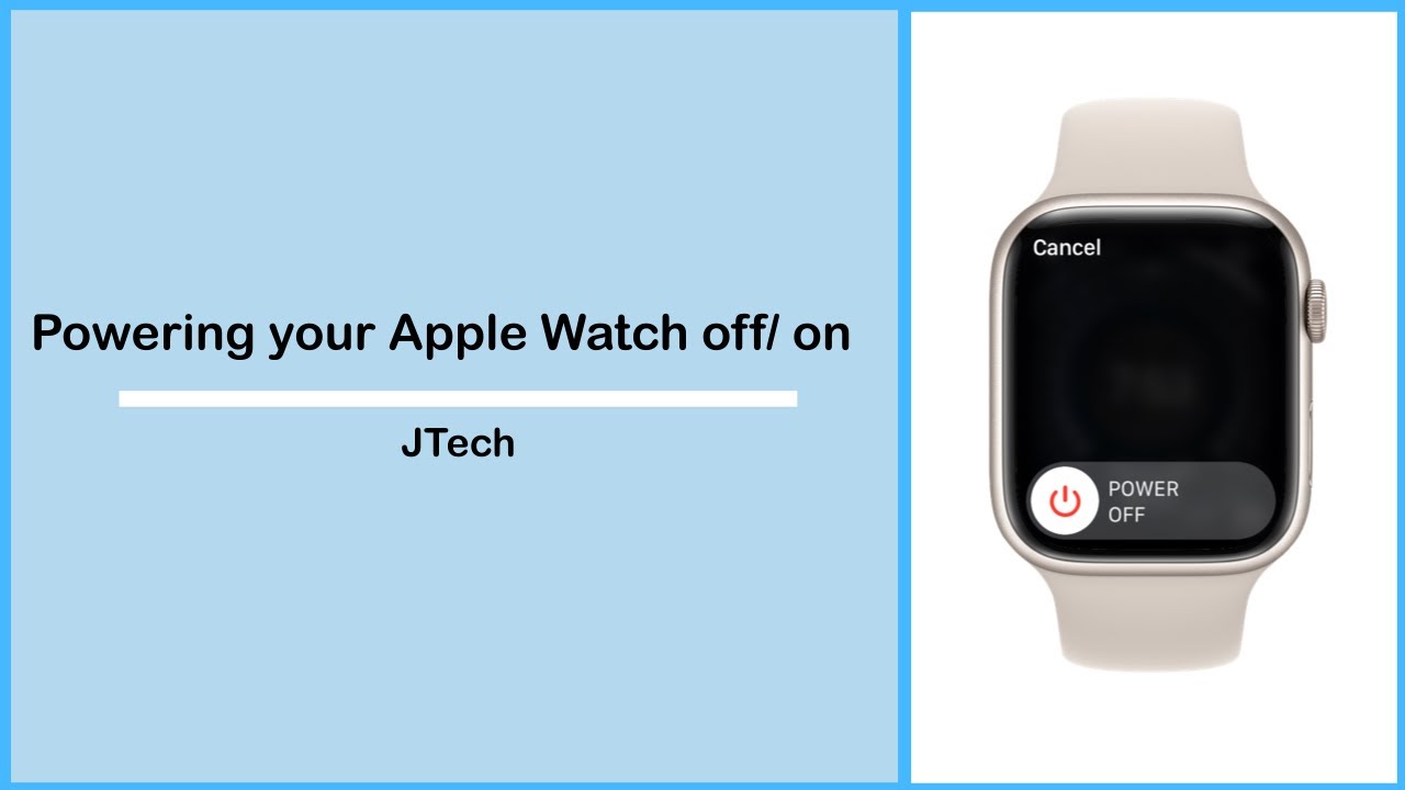 How to power on/off your Apple Watch - YouTube