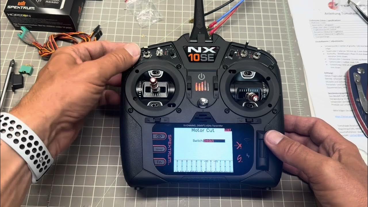 Spektrum NX radio sailplane programming in 4mn - YouTube