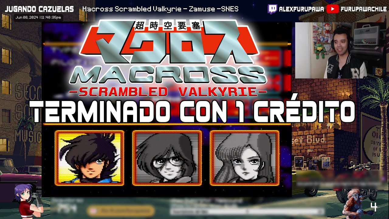Macross Scrambled Valkyrie - SFC/SNES - 1cc - Milia Jugando Cazuelas ...