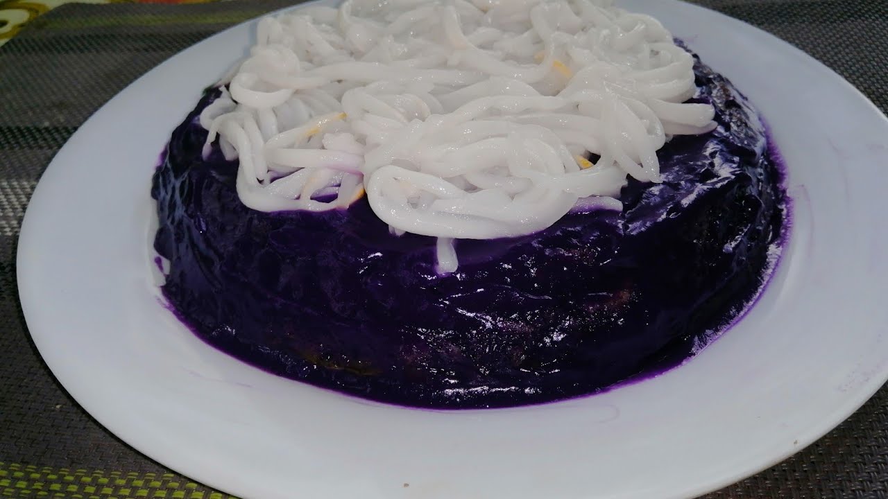 STEAMED UBE CAKE| Weng Bedia - YouTube
