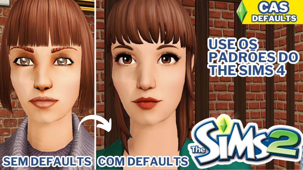 DEIXANDO OS SIMS DO THE SIMS 2 MAIS BONITOS COM DEFAULTS DO THE SIMS 4 ...