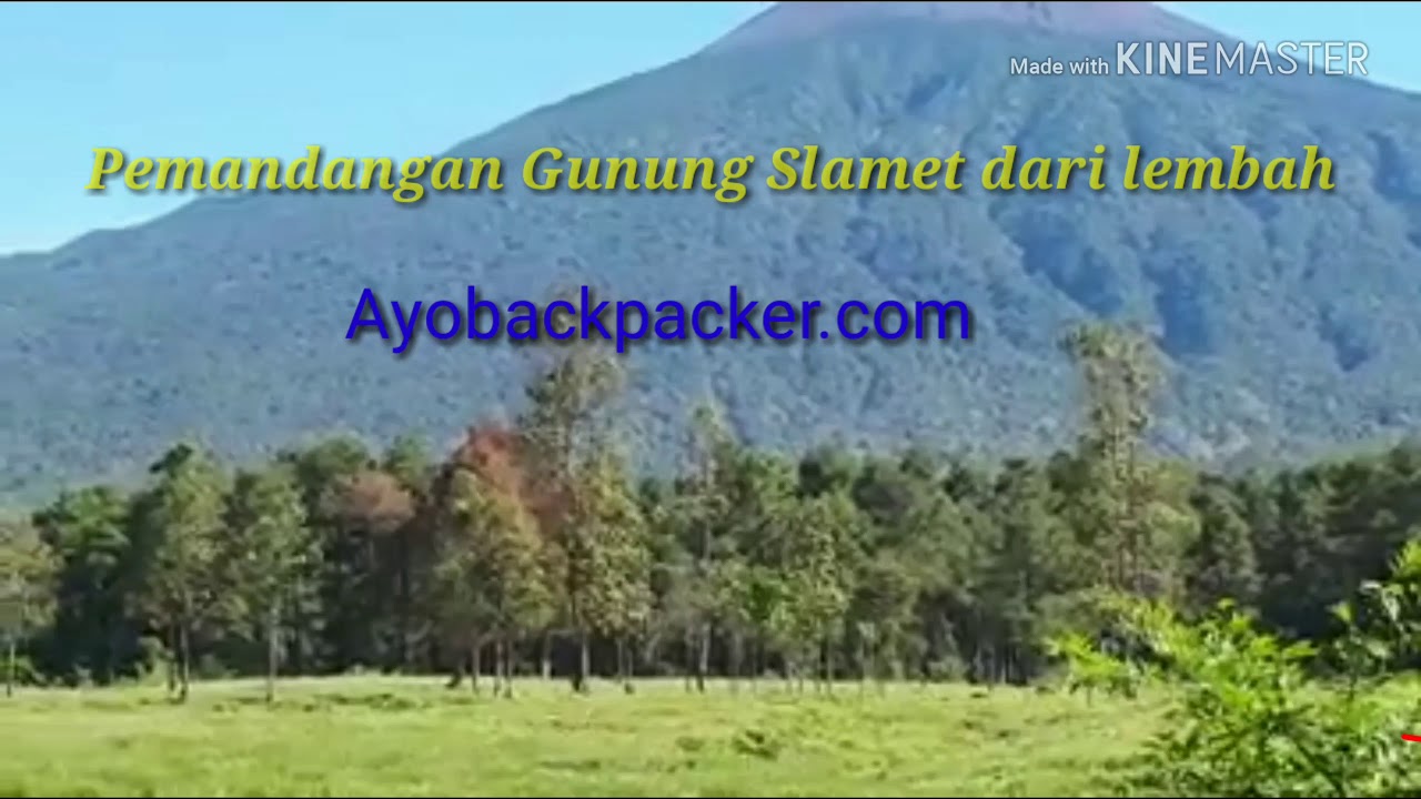View Gunung selamet ketika di lihat dari lembah - YouTube