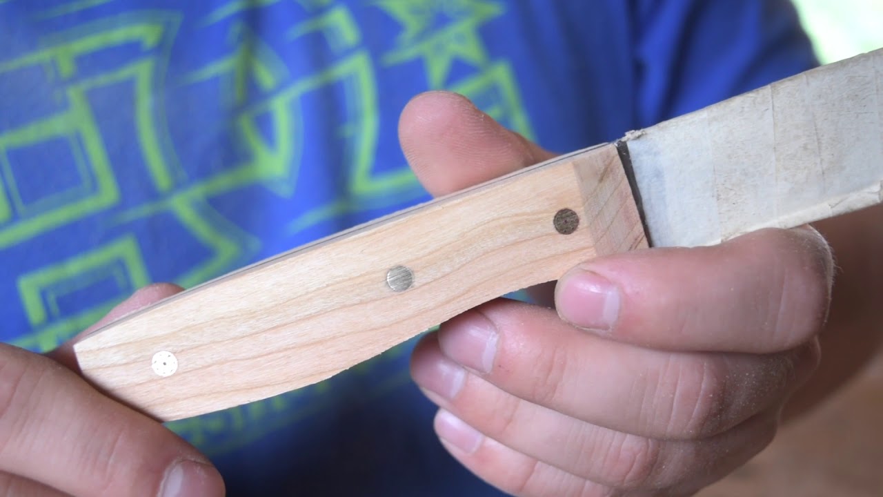 [ Knife Maker's Journal 3 ] - Making A Handle - YouTube