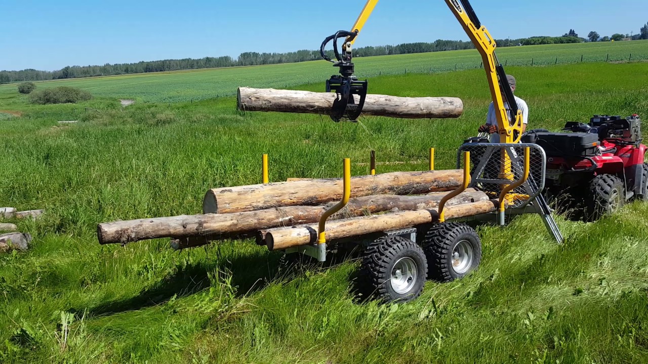 Range Road RR700 Log Forwarder Trailer - YouTube