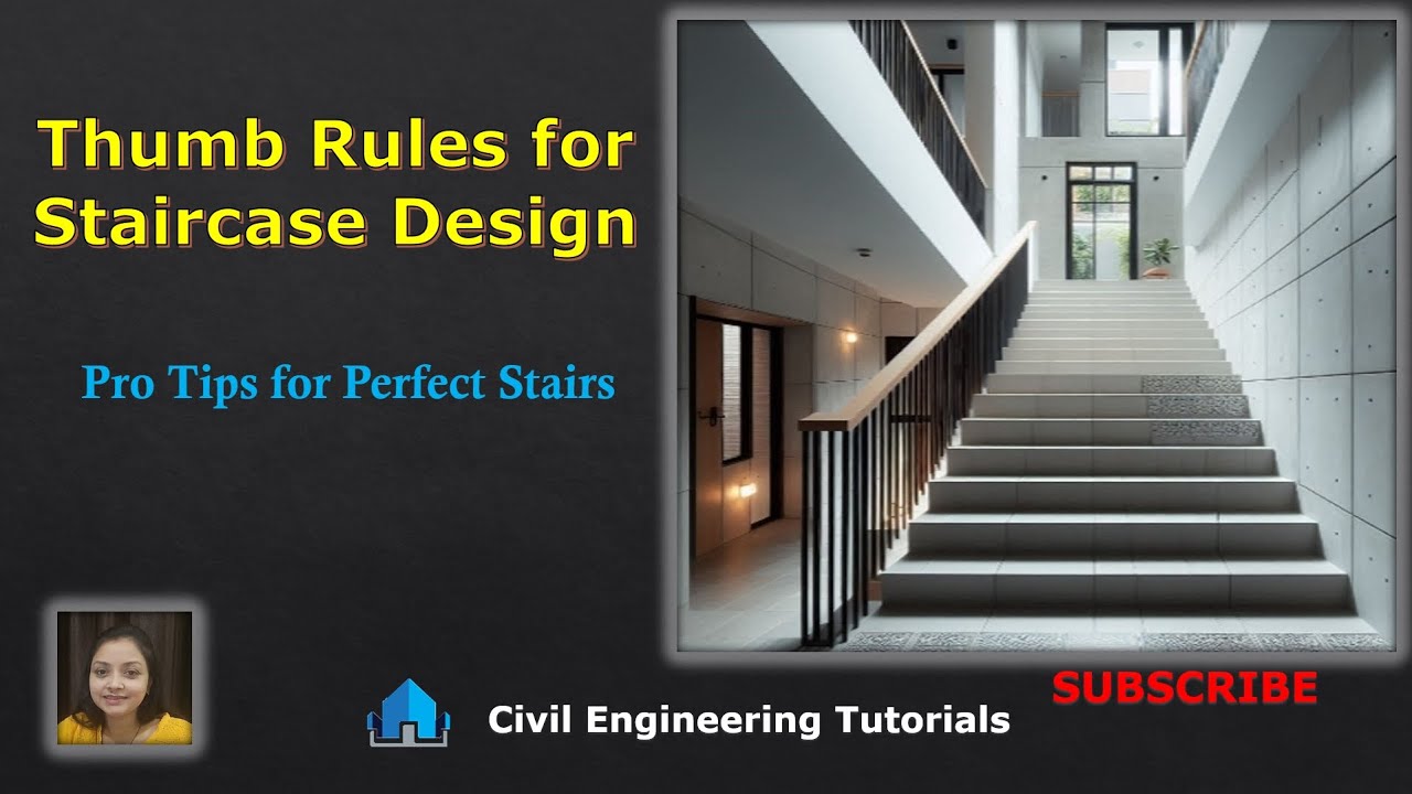 Thumb Rules for Staircase Design | Staircase Design Calculation | Thumb ...
