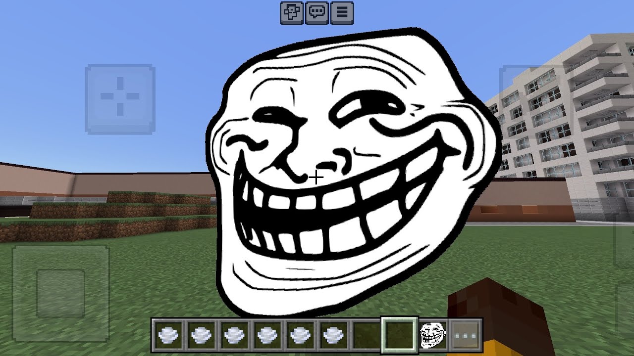 Troll Face Custom Nextbots Addon in Minecraft PE | 1.21+ - YouTube