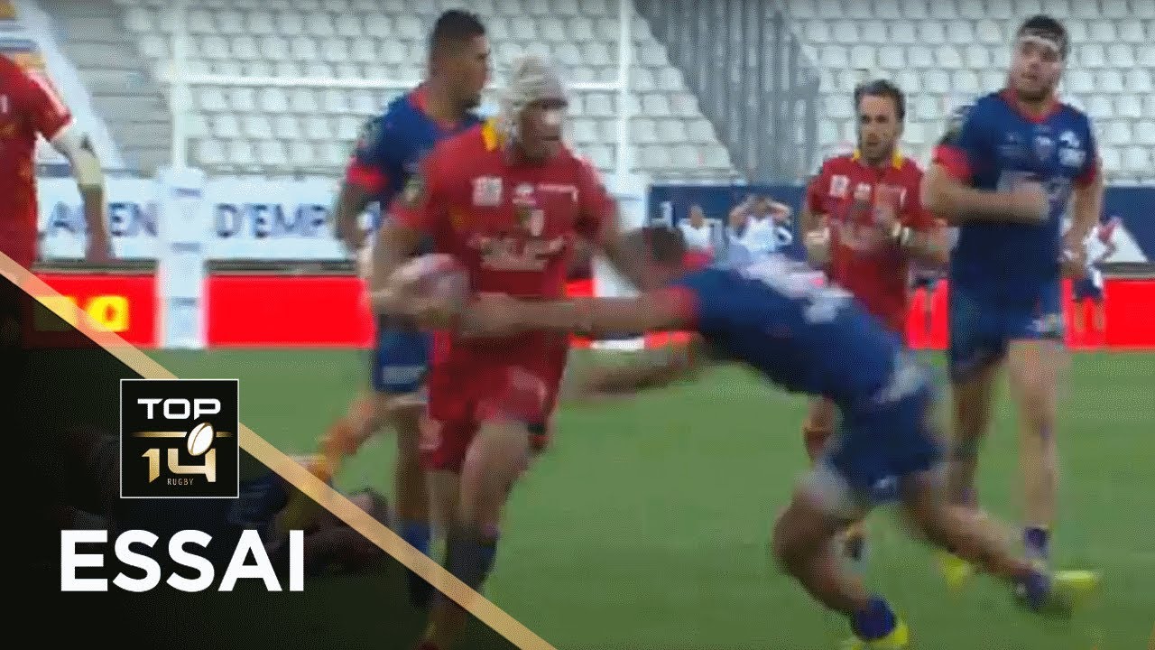 TOP 14 - Essai Seilala LAM (USAP) - Grenoble - Perpignan - J5 - Saison ...