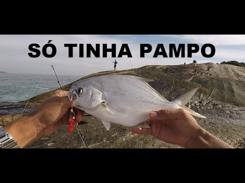 Pampos famintos no arpoador - Pescaria de pampo no arpoador - Vídeo #17 ...