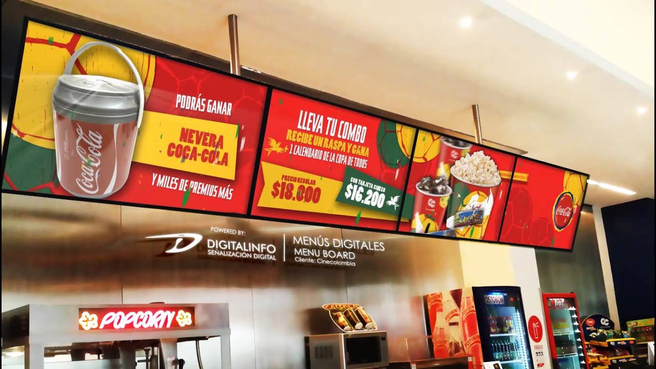 Menu Boards Coca Cola - YouTube