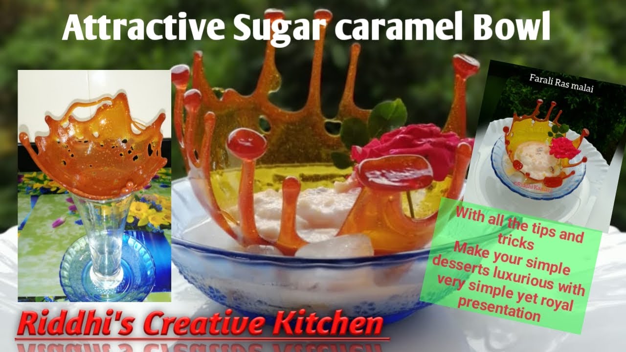 How to make sugar bowl with balloon |Sugar Caramel Decorations|Dessert ...