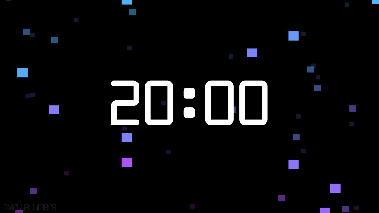 SILENT - 20 Minutes Count Up Time Tracker - Stopwatch - Chapters ...