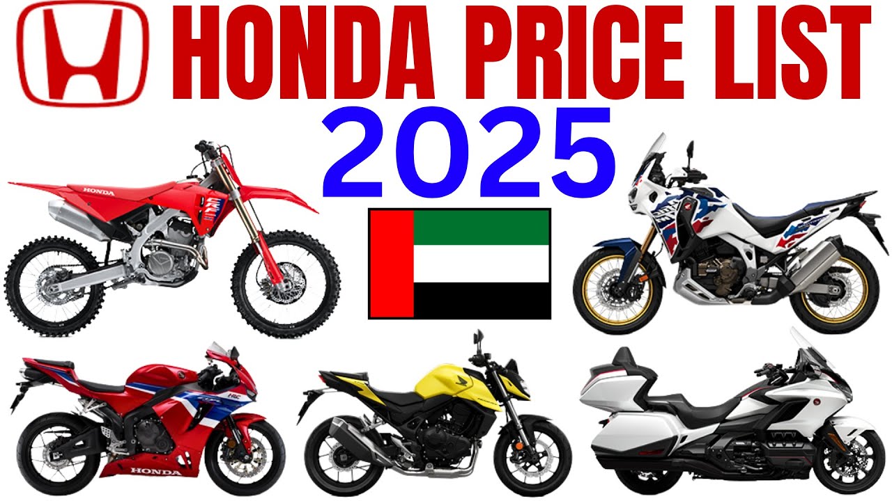 Honda Motorcycle UAE Price List 2025 | CRF250, NC 750X, Africa Twin ...