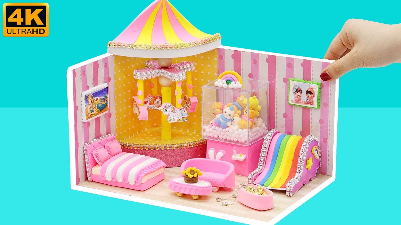 Build a Miniature House With Children play zone, UFO Catcher... From ...