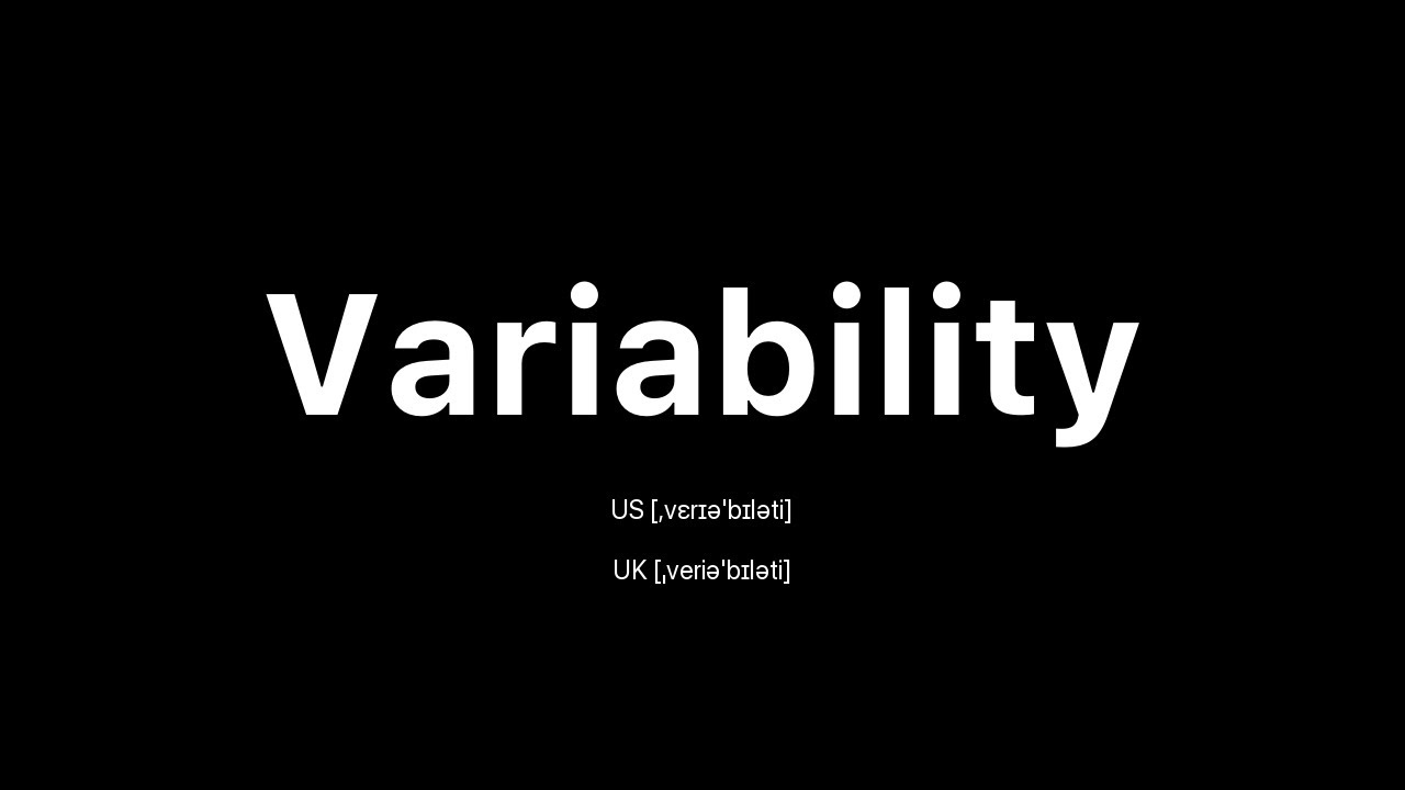 How to Pronounce Variability: 🇺🇸 American English vs. 🇬🇧 British English - YouTube