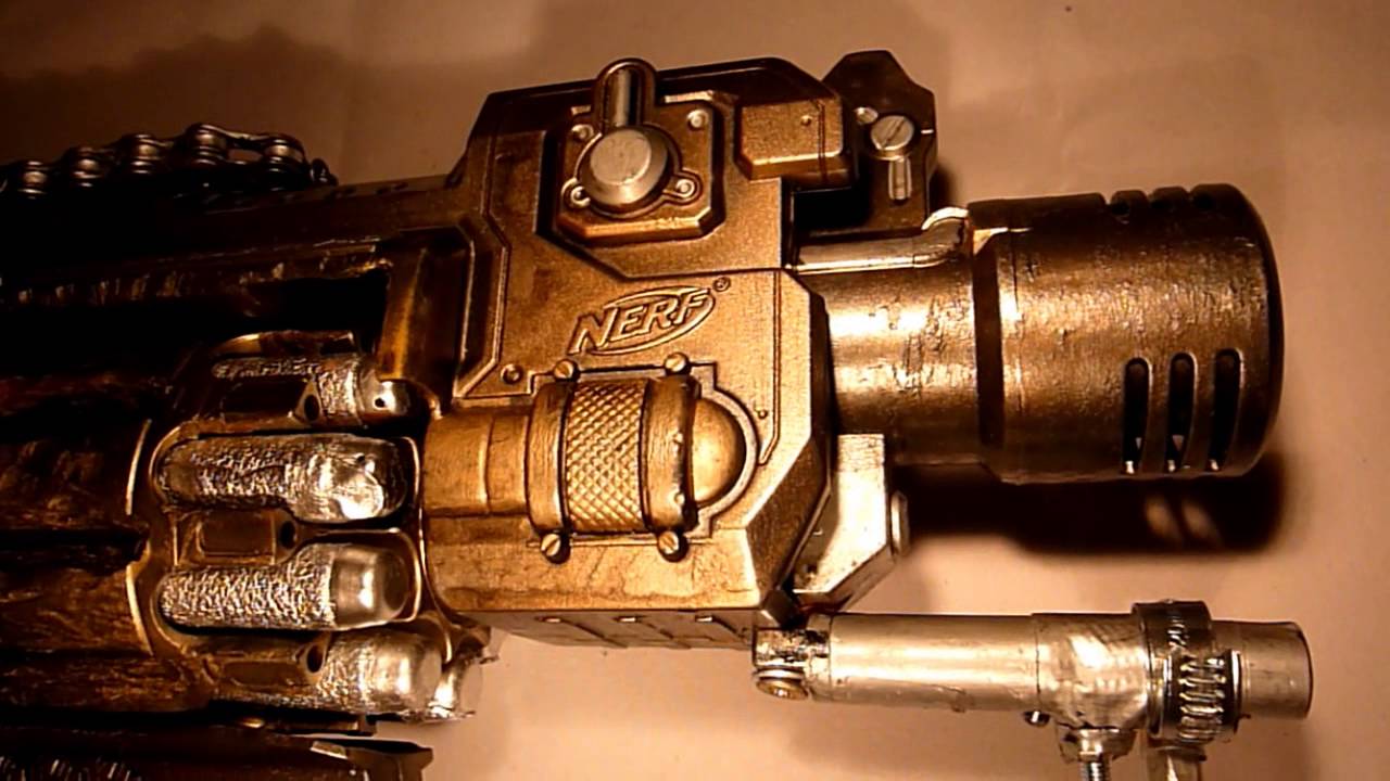 Steampunk LARP Gun Nerf Pistole Barricade mit Laserpointer & Spezial ...