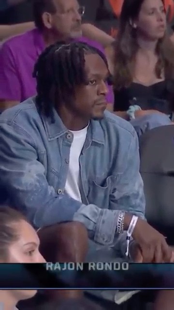 Rajon Rondo court side at Rose BC vs Mist BC - YouTube