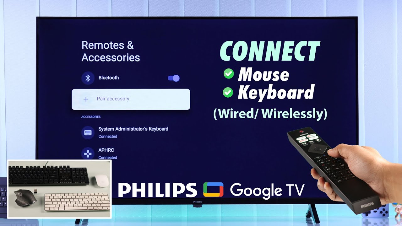 How to Connect a Mouse/ keyboard to Philips Google TV! [USB or ...