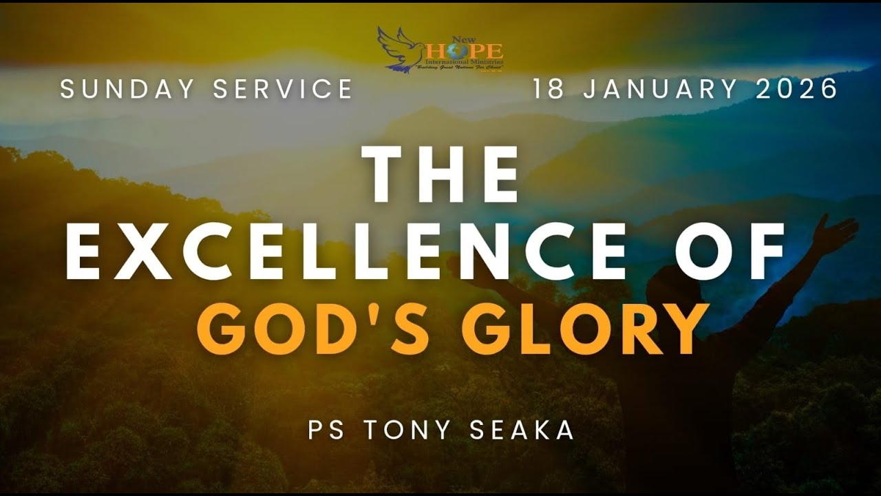 WORD SEGMENT: “The Excellence of God’s Glory” by Pastor Tony Seaka ...