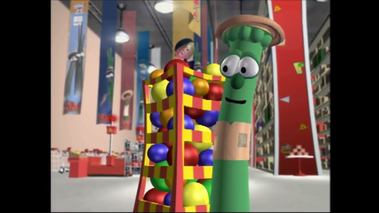 VeggieTales Stuff-Mart Scene but the score was replaced by Sumo of the ...