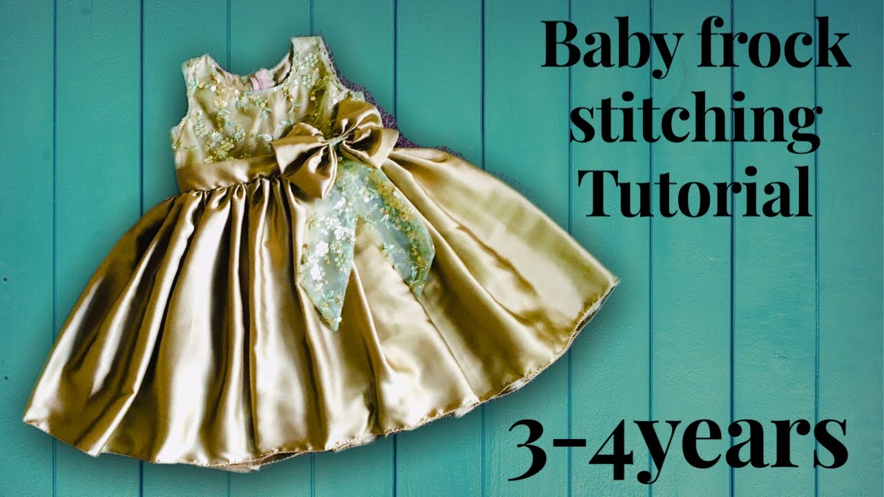 Baby Frock Cutting and Stitching Full Tutorial | Baby Frock Design ...