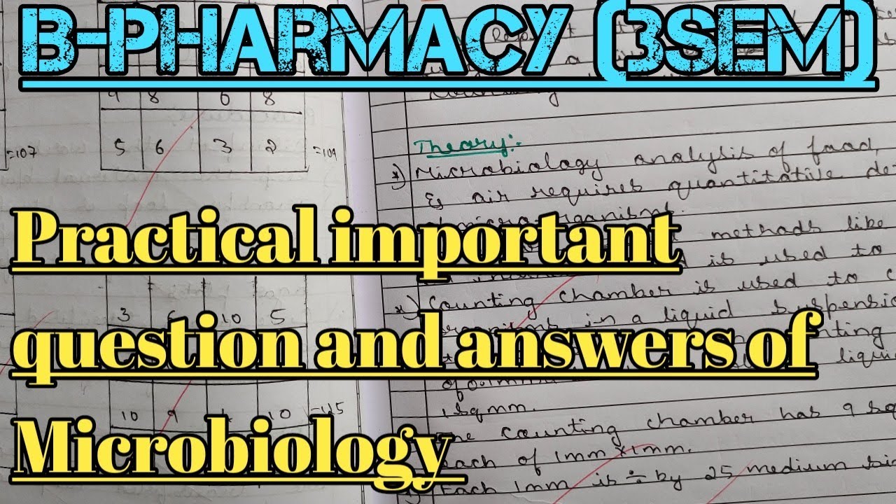 Microbiology practical question and answers|Major, minor experiment ...