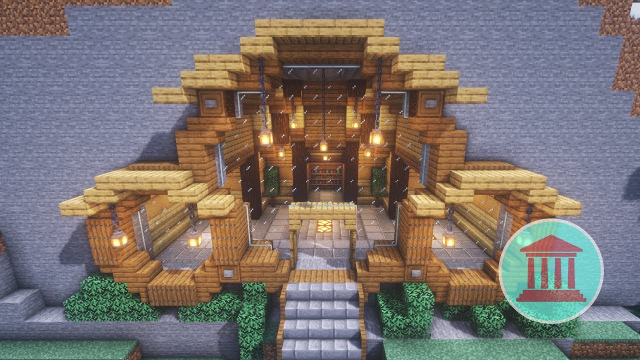 MINECRAFT MOUNTAIN HOUSE TUTORIAL!｜How to Build a Mountain House - YouTube
