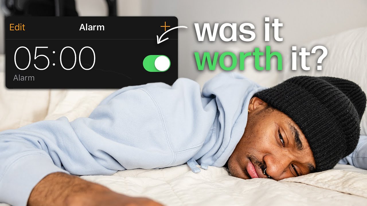 so like I woke up at 5AM everyday... - YouTube